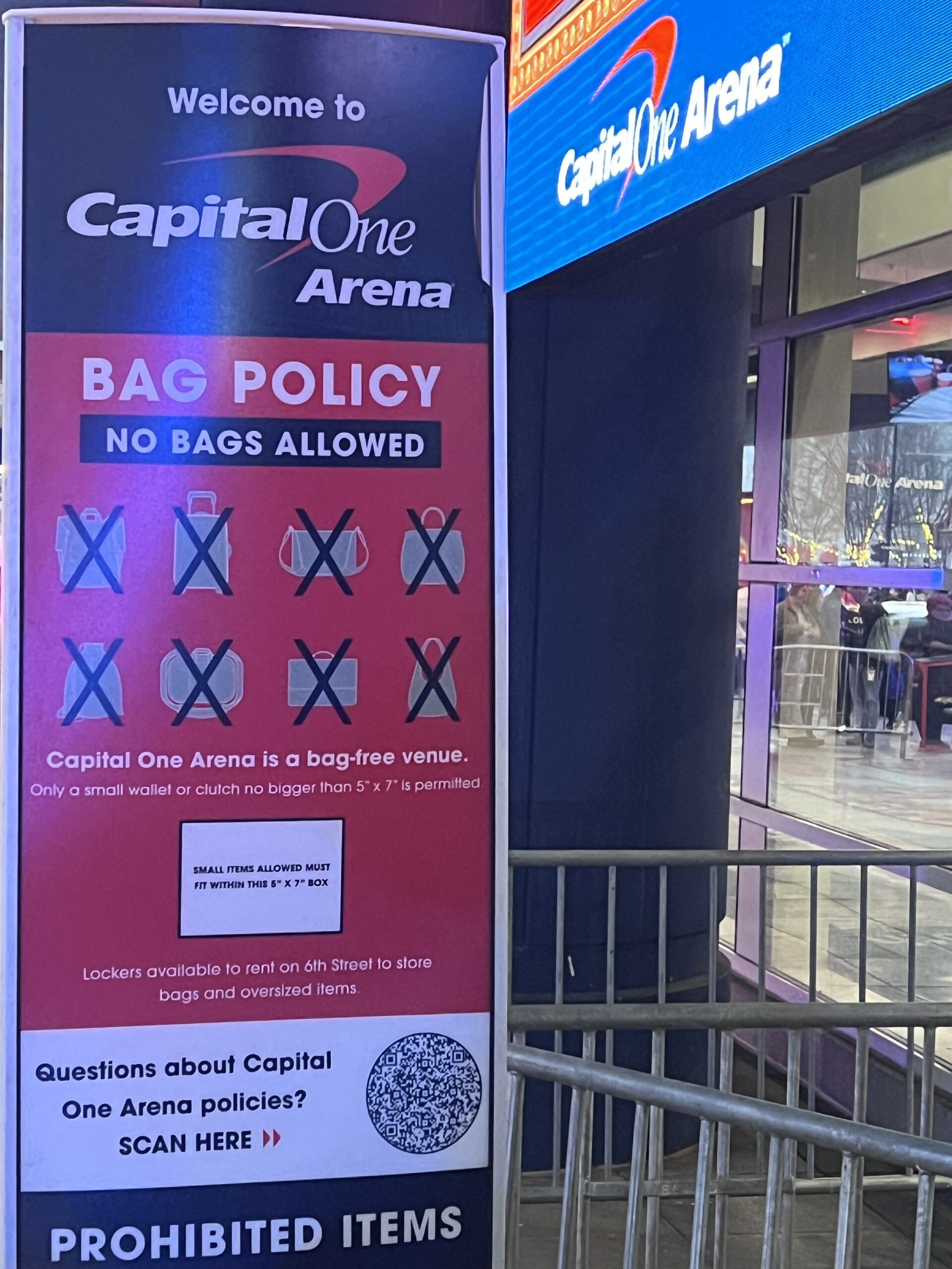Luggage Storage Capital One Arena | From $3.48/Bag | Locker Alternative